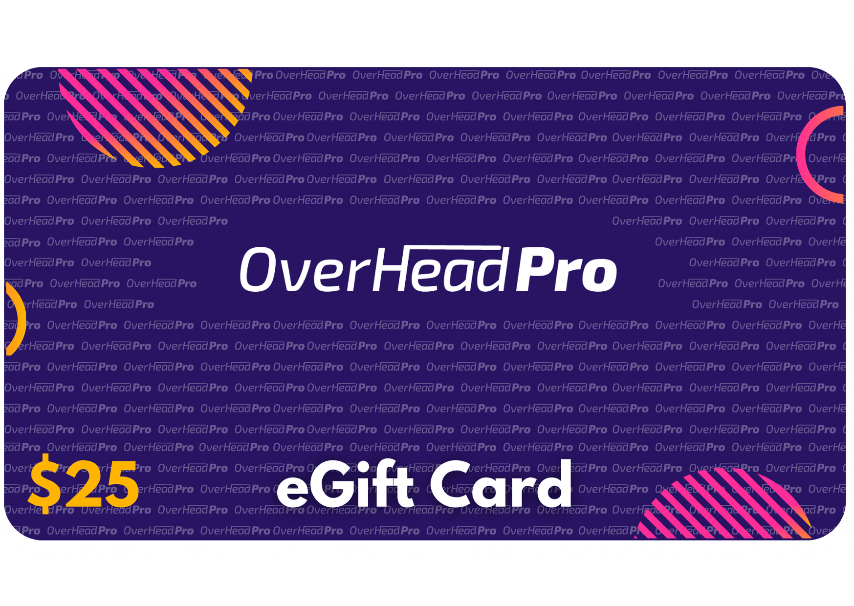 OverHead Pro eGift Card